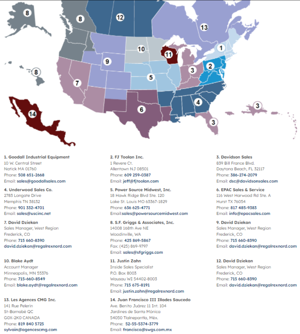 Marathon Electric Generators - Sales Locations